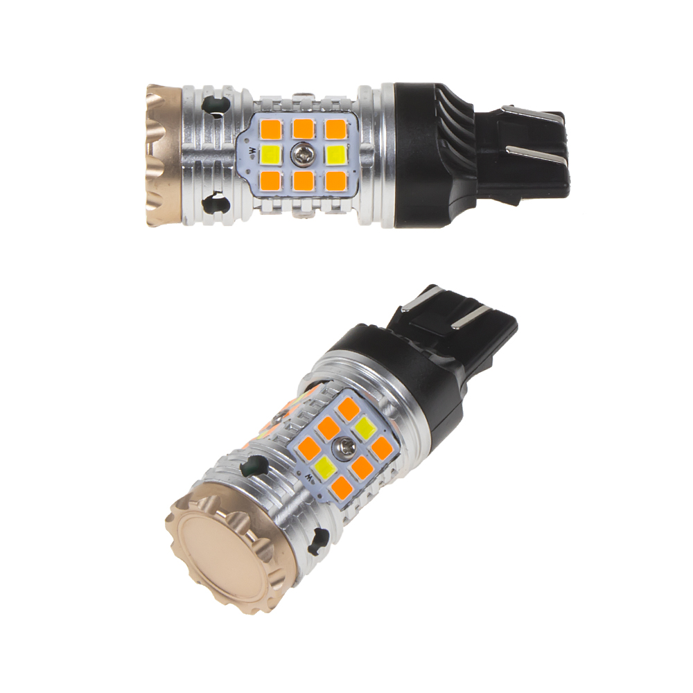 LED T20 (7443) bílá/oranžová, CAN-Bus, 12V, 32LED/3030SMD | STUALARM ...