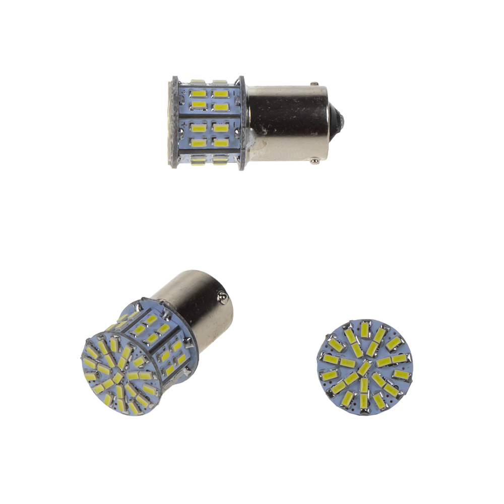 LED BA15s bílá, 12V, 50LED/3014SMD | STUALARM IMPORT, s.r.o