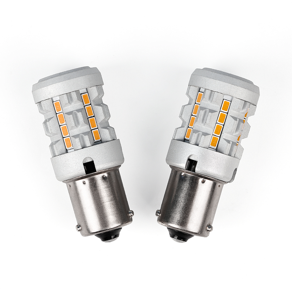 LED BAU15S oranžová, 12V, CAN-Bus, 26LED SMD | STUALARM IMPORT, s.r.o