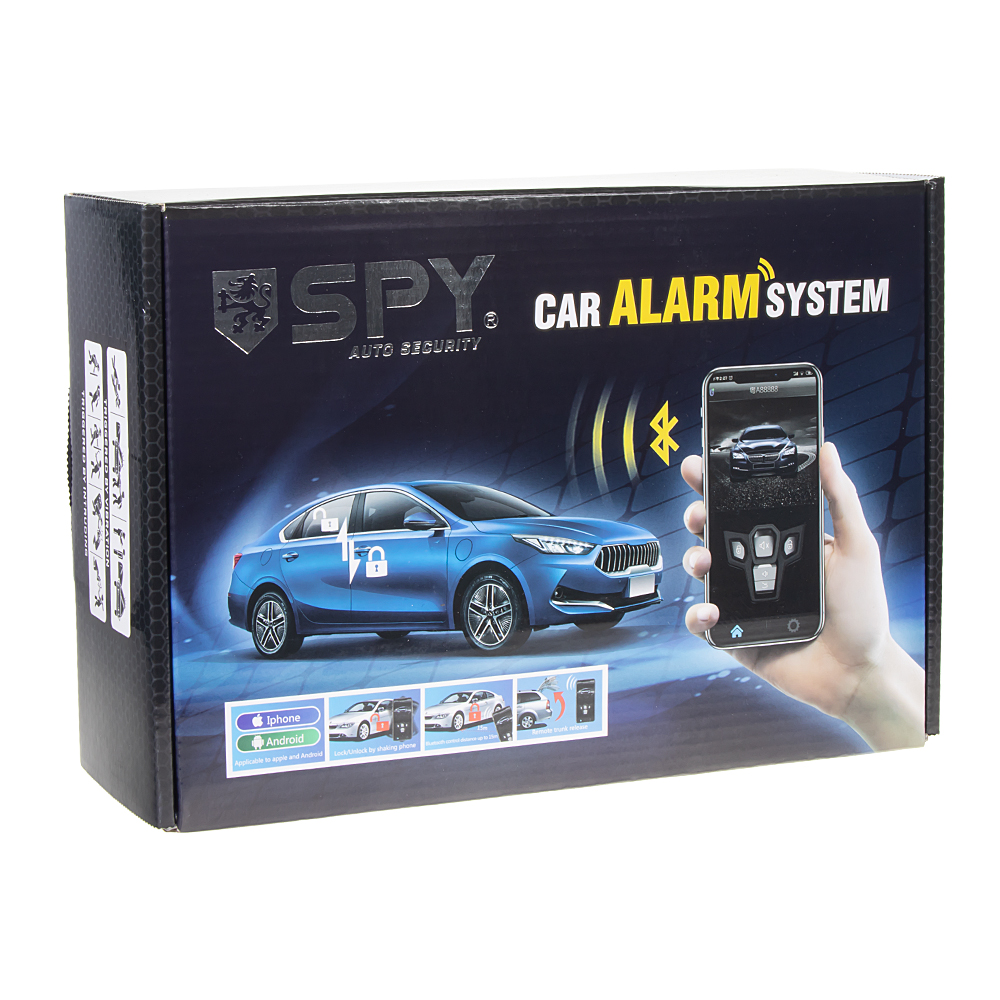SPY CAR autoalarm, bluetooth, APP ovládání | STUALARM IMPORT, s.r.o