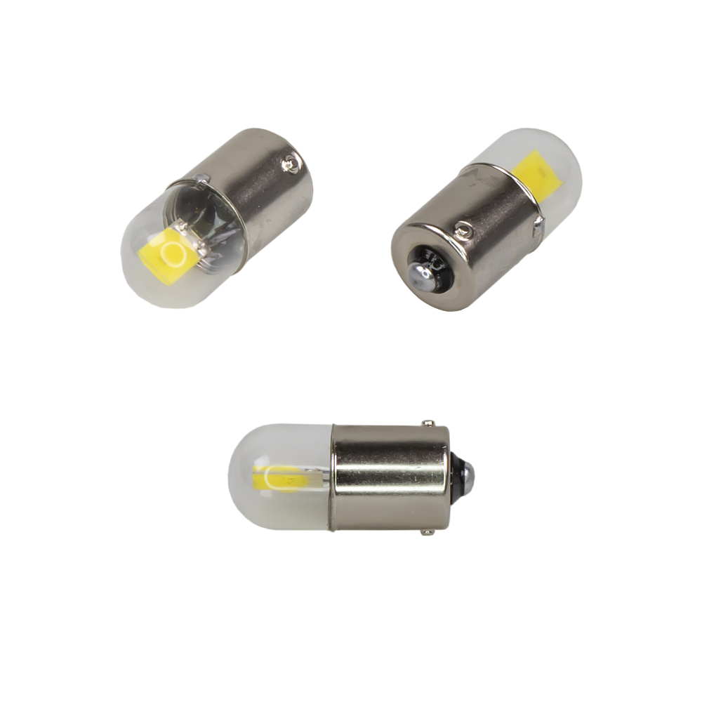LED BA15S bílá, 12V, 1LED/COB, celosklo | STUALARM IMPORT, s.r.o